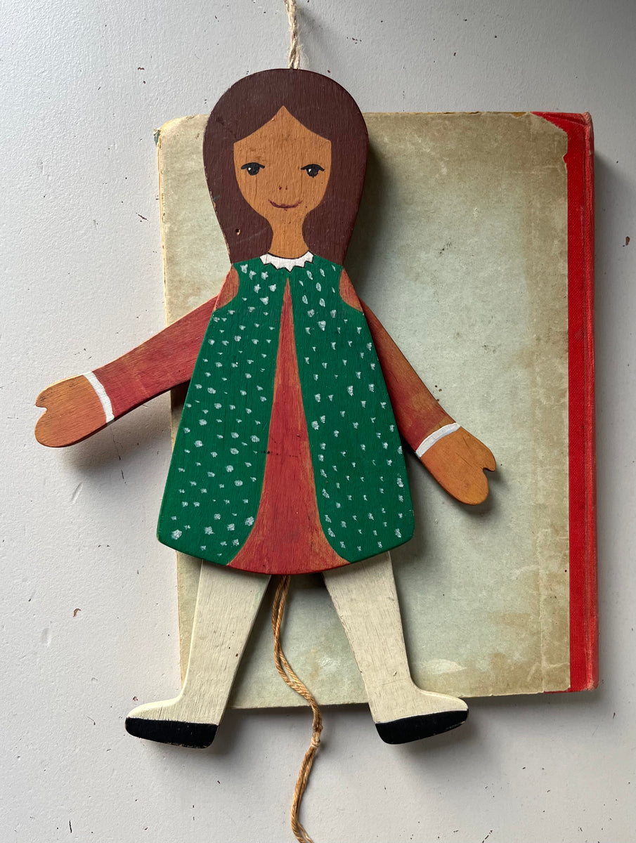 Vintage Wooden Hanging doll / jumping jack – Lost and loved