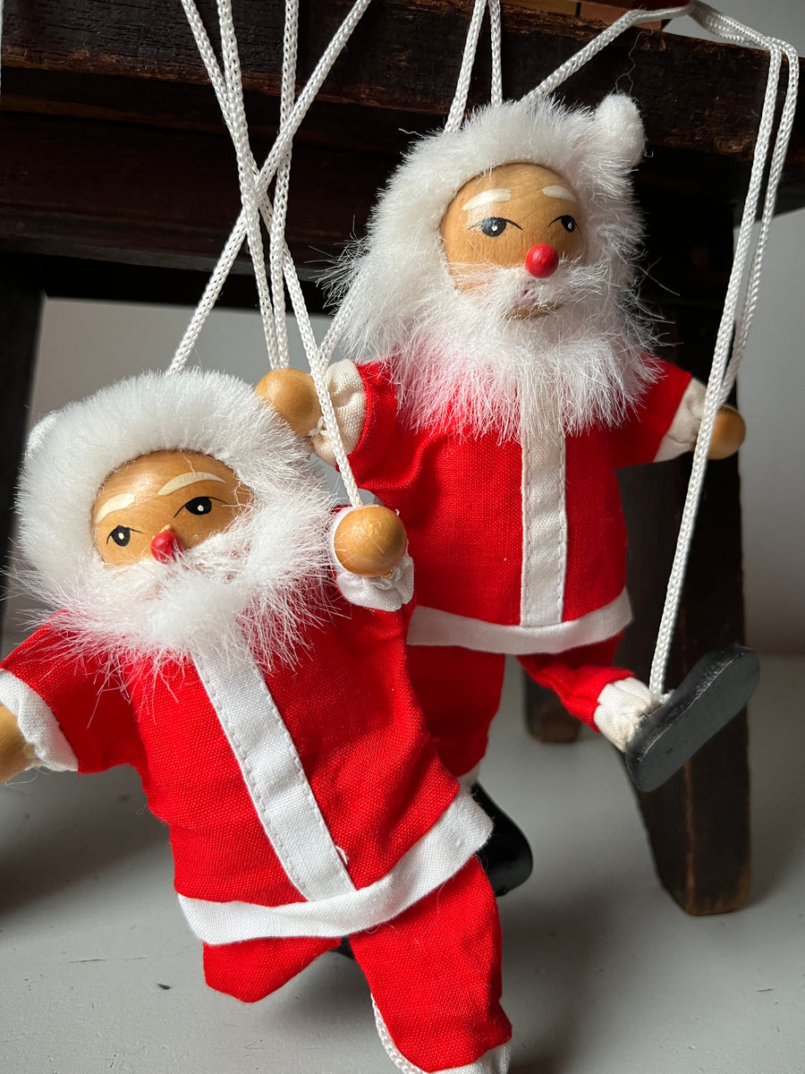 Vintage wooden Santa puppet – Lost and loved