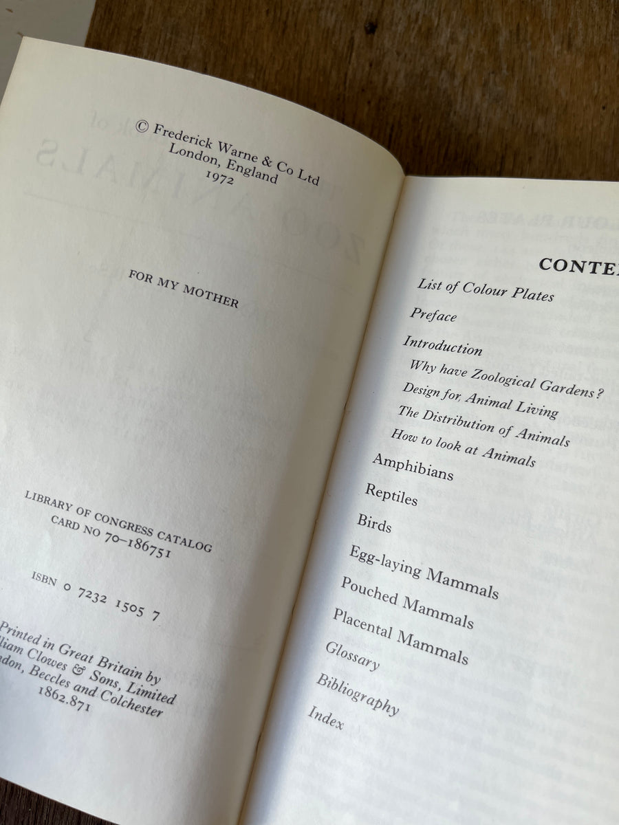 Vintage Observer Book of Zoo Animals – Lost and loved