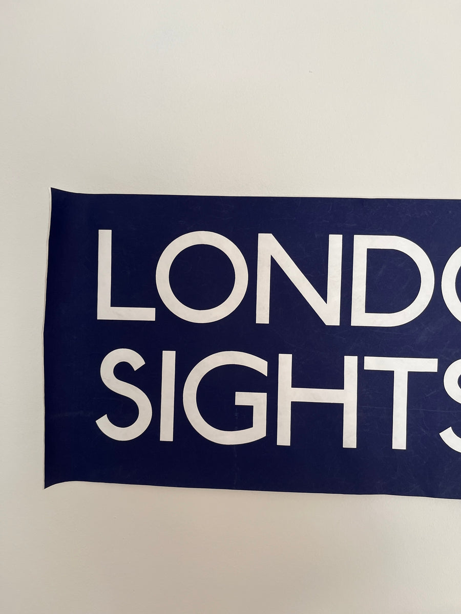 Vintage Bus Blind ‘London by Night Sightseeing Tour’ – Lost and loved