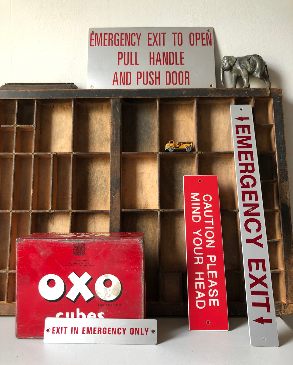 Vintage ‘Emergency Exit’ sign – Lost and loved