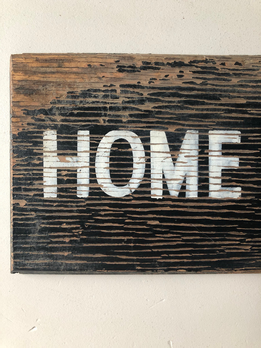 Vintage ‘Home/Away’ Wooden sign – Lost and loved